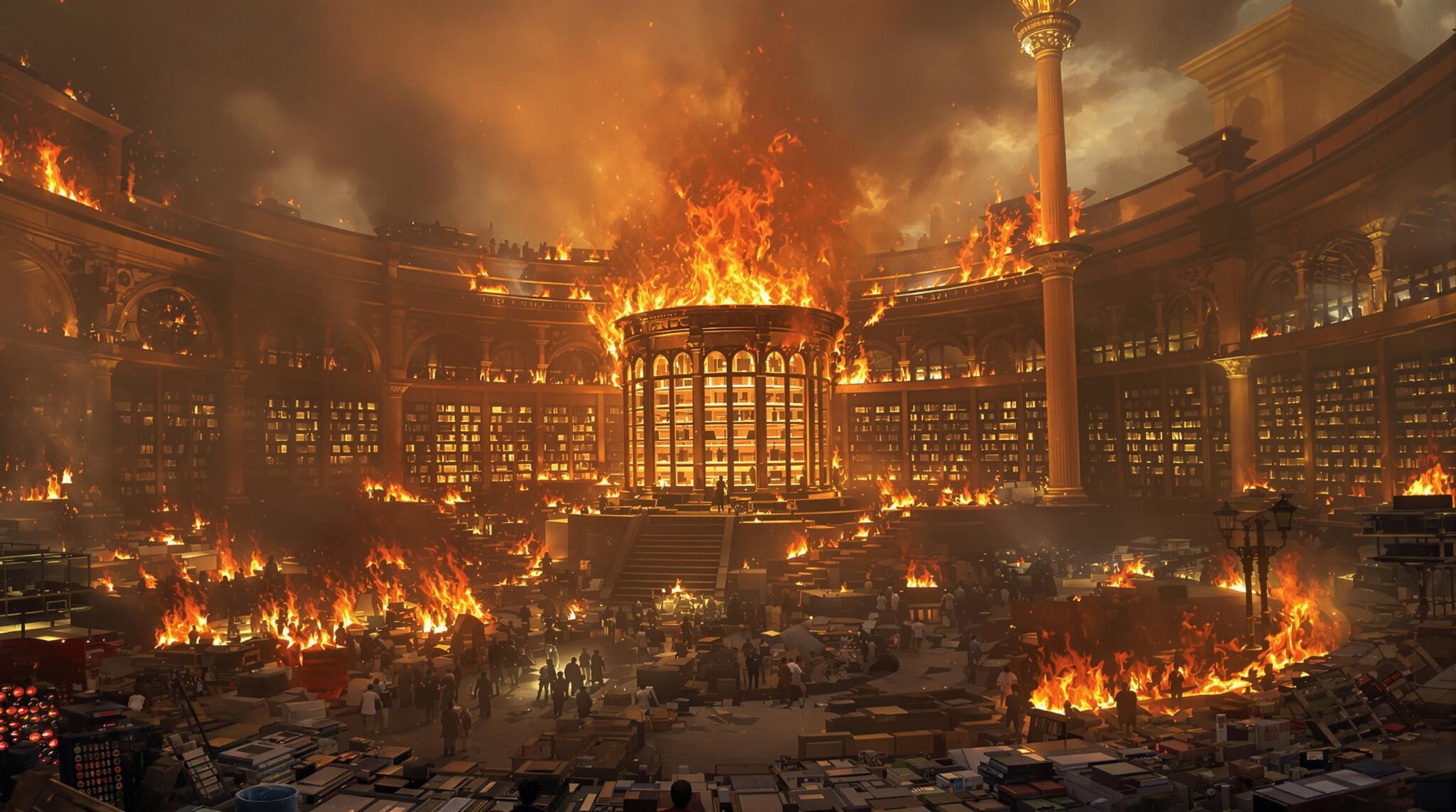 The Lost Library of Alexandria: What Secrets Burned in 48 BCE? - SlashLore